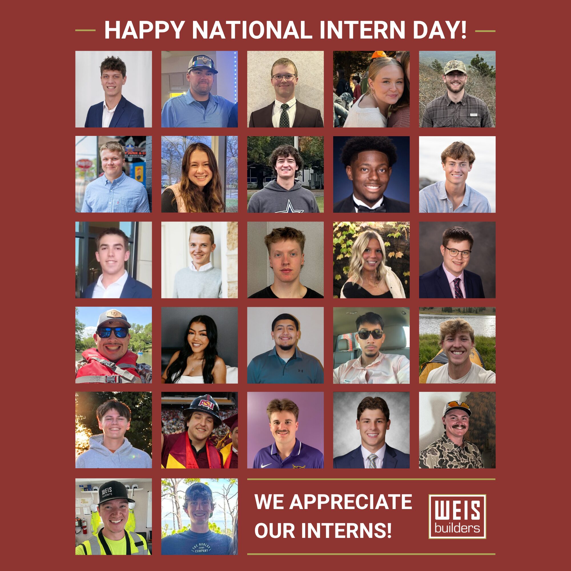 National Intern Day 2025 – Weis Builders